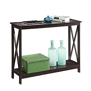 Convenience Concepts Oxford Console Table with Shelf, Espresso