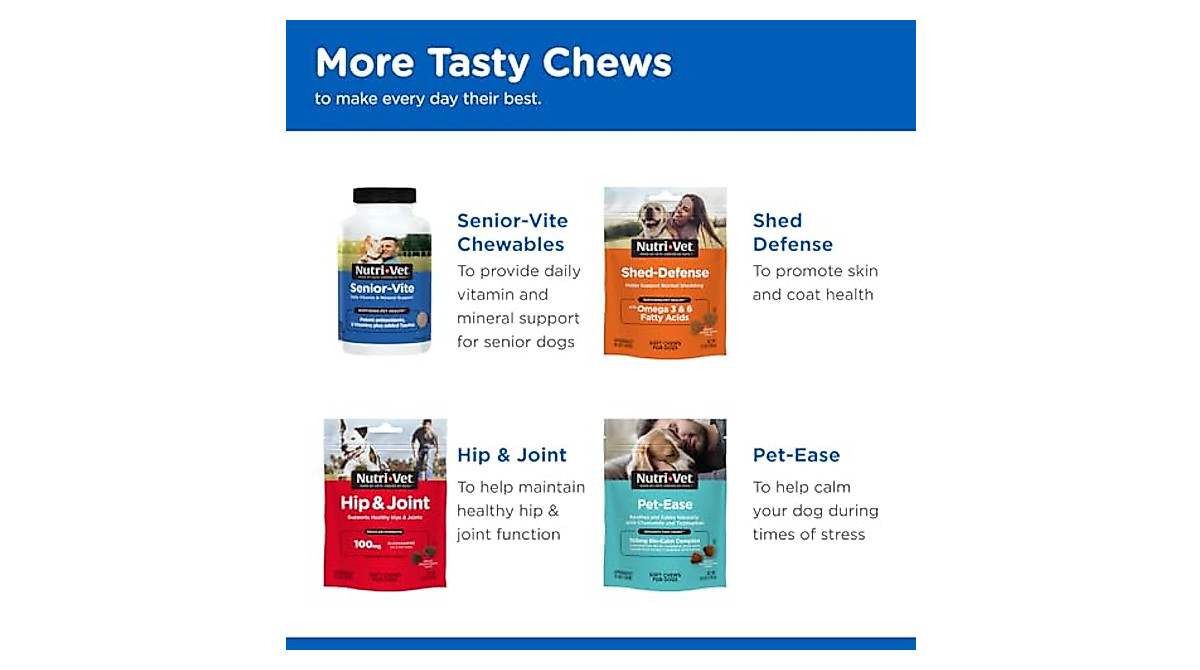 Nutri-Vet Multi-Vite Chewables for Dogs - 60 Count