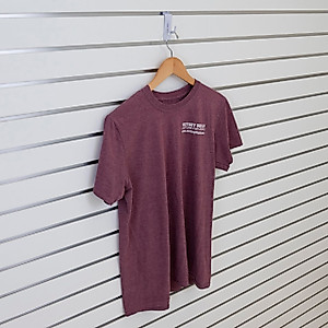 VICTORY DISPLAY & STORE FIXTURE MFG 1" Long Curved Heavy Duty Commercial-Grade Steel Slatwall Panel Hook - Displays Product/Merchandise for Commercial or Home Use (20, White)