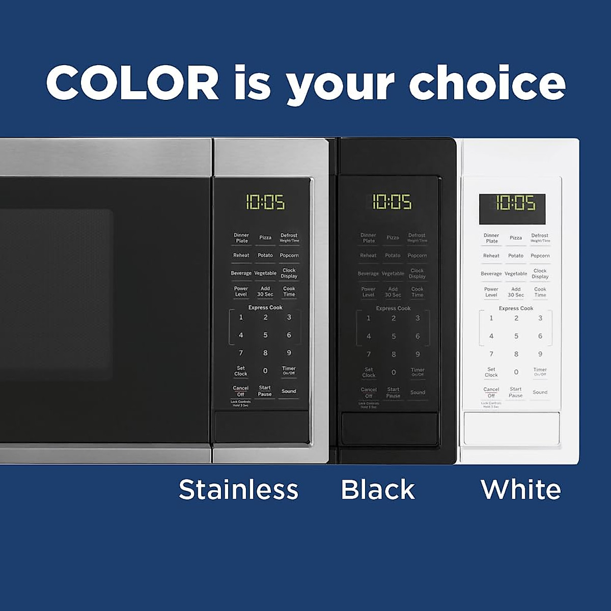 GE JES1095SMSS Microwave Kitchen Essentials for The Countertop or Dorm Room, OLD 0.9 Cu. Ft, Stainless Steel