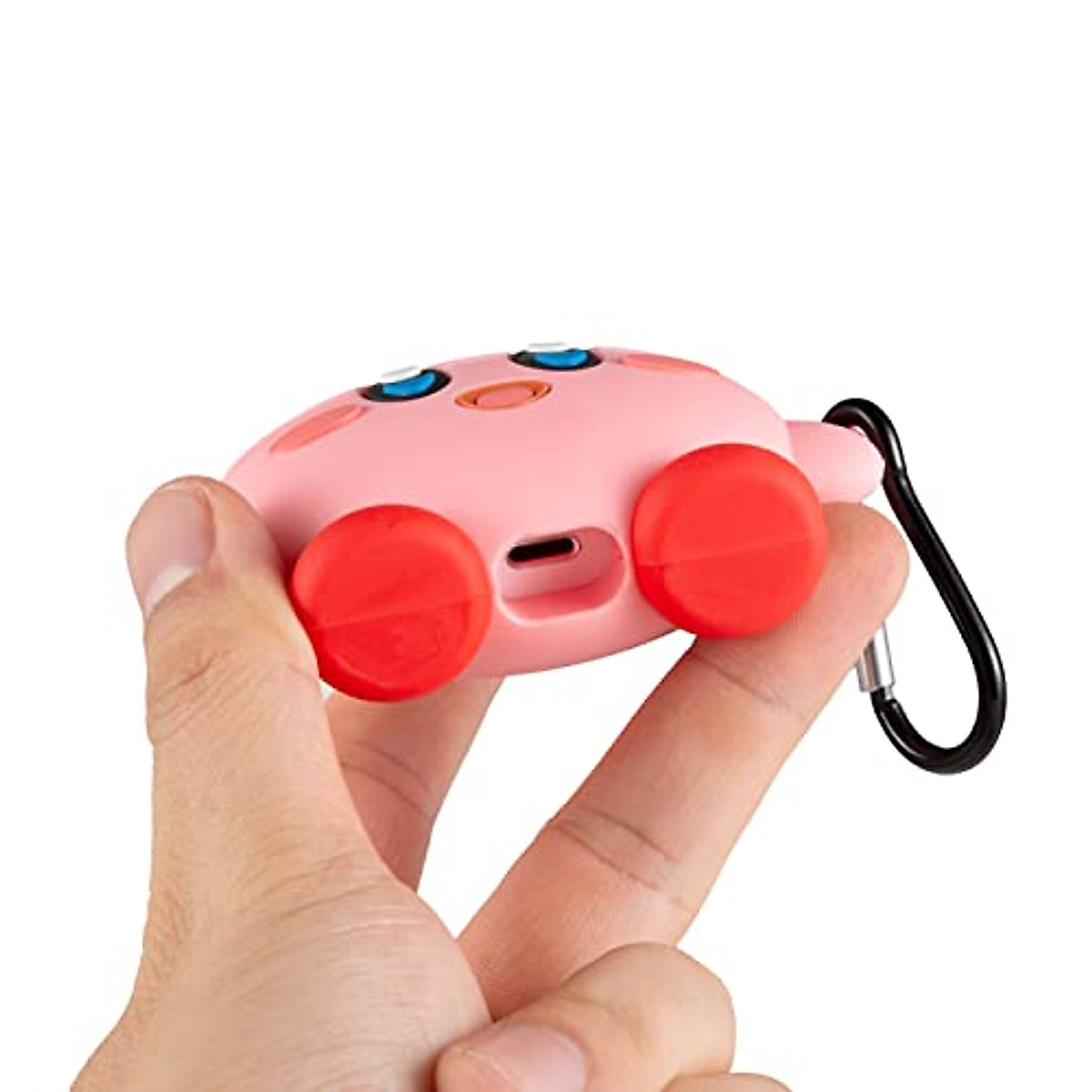 3D Kirby Case Compatible for Airpods Pro/Pro 2nd Generation Cute Cartoon Anime Air pod Pro Case Unique Kirby Shape Kids Teens Girls Women Soft Silicone Case for Airpod Pro with Keychain