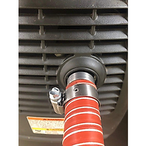 GenExhaust for Champion 2000 Watt Inverter Generator 1" Silicone tubing Exhaust Extension 2 Foot Length.