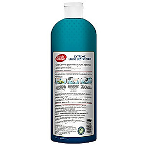 Simple Solution Extreme Urine Destroyer Enzymatic Cleaner | Pet Stain and Odor Remover with 2X Pro-bacteria Cleaning Power | 32 Ounces