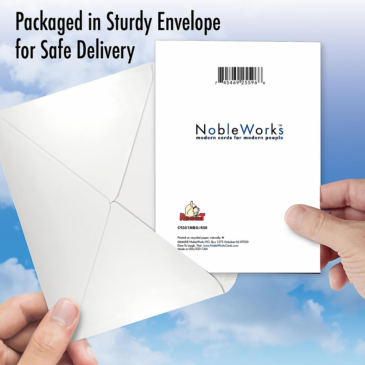 NobleWorks - 80th Happy Birthday Card Funny - 80 Year Old Celebration, Milestone Humor Card for Grandparents, Parents - In Celsius 80 C9351MBG