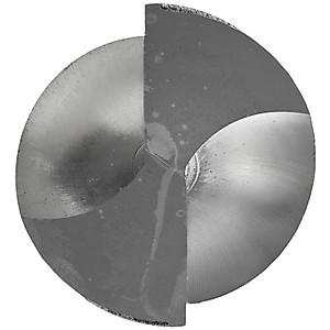 Chicago Latrobe 190F High-Speed Steel Reduced Shank Drill Bit, Black Oxide Finish, Flatted Shank, 118 Degree Conventional Point, 1-1/2" Size