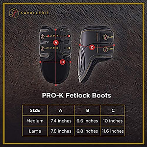 Kavallerie Dressage Horses Boots: Fleece-Lined Faux Leather Woof Brushing Boots for Training, Jumping, Riding, Eventing - Quick Wear for Breathable, Lightweight & Impact-Absorbing Wrap