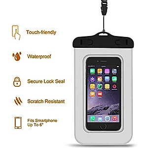 Unigear Dry Bag Waterproof, Floating and Lightweight Bags for Kayaking, Boating, Fishing, Swimming and Camping with Waterproof Phone Case (Gray, 2L)