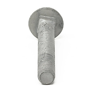 3/8"-16 x 2-3/4" Hot Dipped Galvanized Carriage Bolt w/Nuts & Flat Washers, Grade A, Full Thread, Quantity 100 - by Fastener Depot, LLC