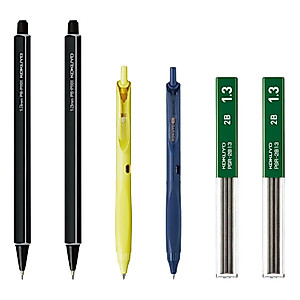 KOKUYO Back to School Supply Set Pack of 30. School Supply Kit Back to School Study Essentials Stationery Set Gift. Notebooks Binders Refill Paper Ballpoint pen Pencil Glue Stick Scissor and Stapler