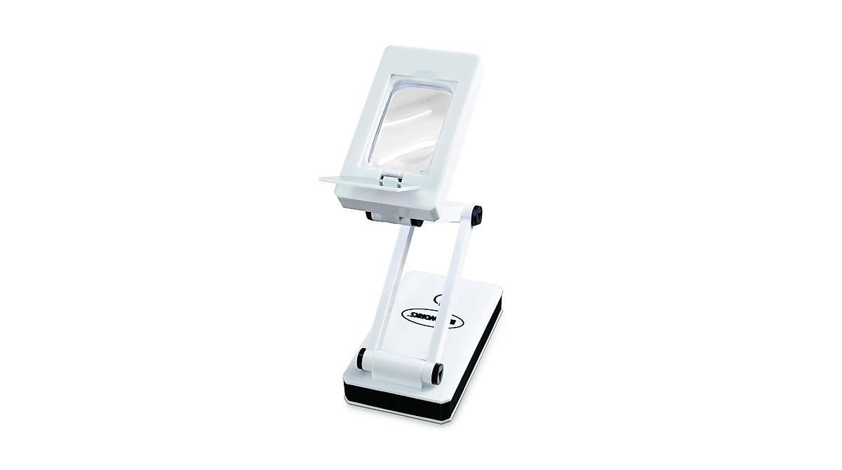 IdeaWorks LED Desk Lamp with Magnifier - Bright, Adjustable, Portable