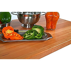 John Boos Edge Grain Red Oak Butcher Block Countertop - 1-1/2" Thick, 84"L x 36"W, Oil Finish