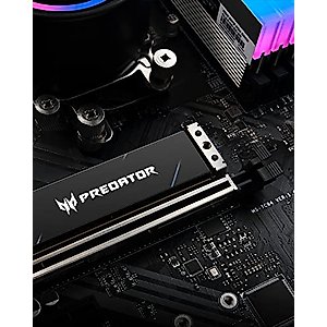 acer Predator GM7000 2TB NVMe Gaming SSD - M.2 2280 PCIe Gen4 (16 Gb/s) x 4, 3D TLC NAND PC Internal Solid State Hard Drive with DDR4 DRAM Cache Up to 7400 MB/s - BL.9BWWR.106