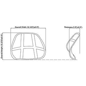 Lorell Ergo Mesh Lumbar Back Support