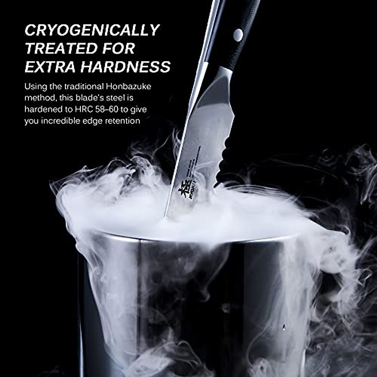 KYOKU Serrated Bread Knife - 8" - Shogun Series - Japanese VG10 Steel Core Damascus Blade - with Sheath & Case