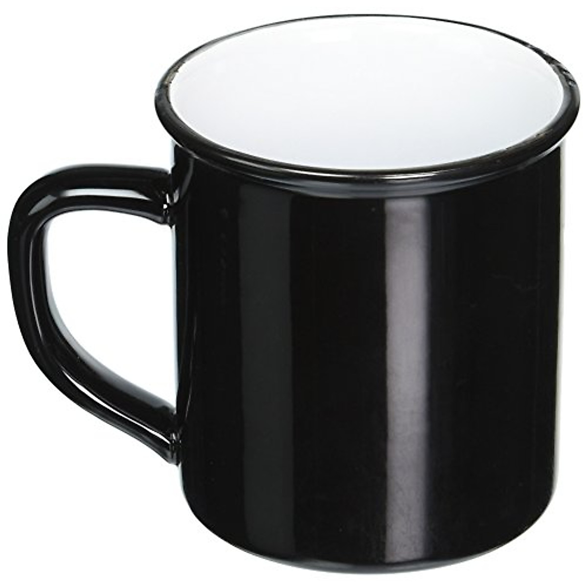 Abbott Collection Enamel Look Stoneware Mug, Black