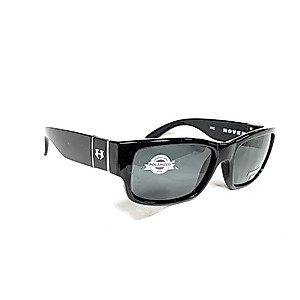 Hoven Knucklehead 49-0102 Polarized Rectangular Sunglasses,Black,56 mm
