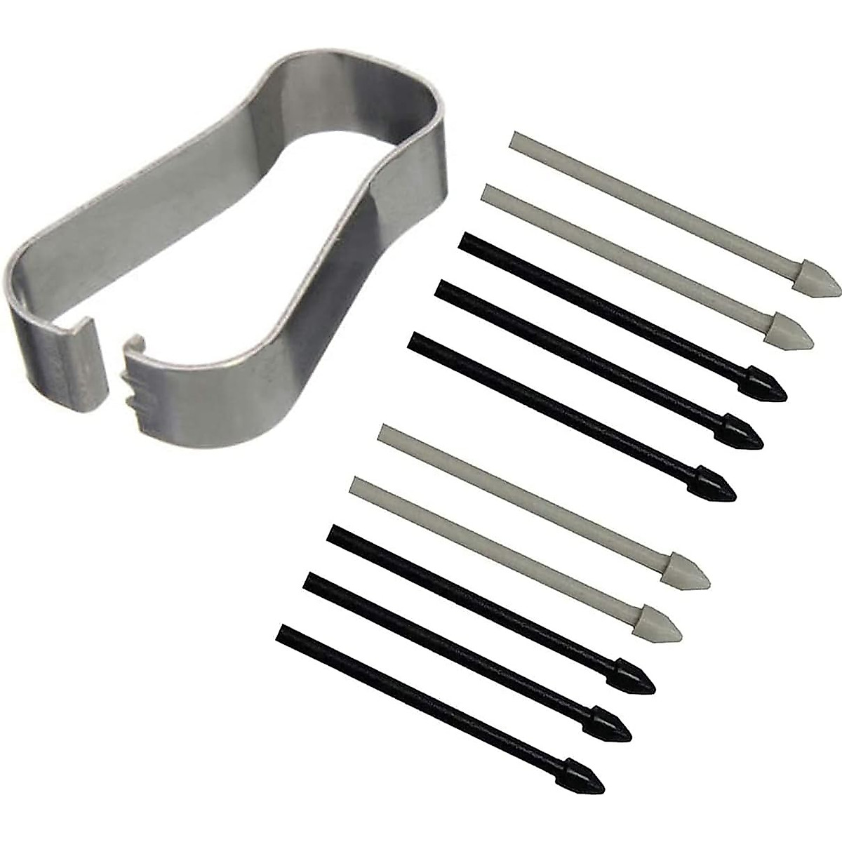 2 Packs Knomix Tab S7 Touch Stylus S Pen Replacement Tips/Nibs for Samsung Galaxy Tab S7 11.0" Wi-Fi/LTE/5G,Galaxy Tab S7+/S7 Plus 12.4" Wi-Fi/LTE/5G,with Removal Tweezer (Black/Grey)