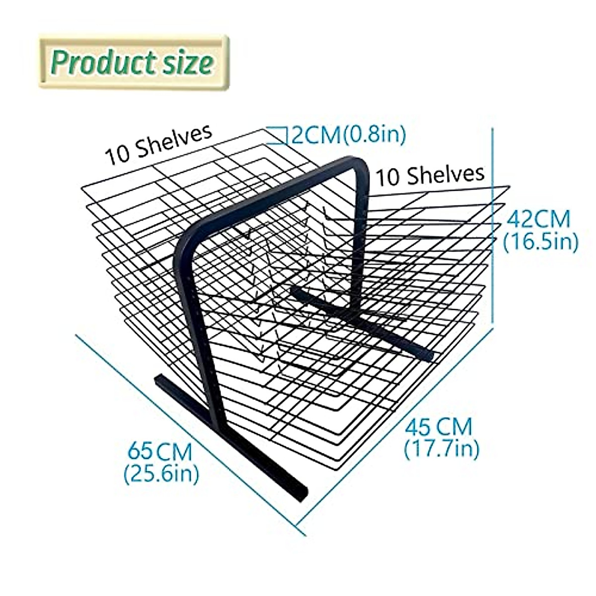 Drying Racks,Tabletop Art Drying Rack Metal Wire Shelves Artwork Storage Display Racks for Classrooming Crafts, School and Art Club Use, 20 Shelves