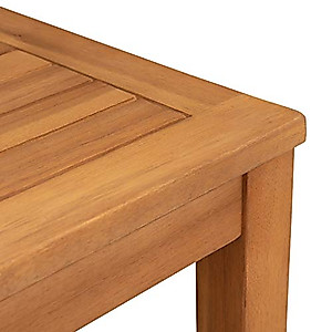 Patio Sense 63407 Lio Oslo Wooden Side Table Light Brown Sofa & Bed End Table for Mobile Snack & Other Essentials Durable Wood Construction Modern & Contemporary Furniture for Indoor & Outdoor