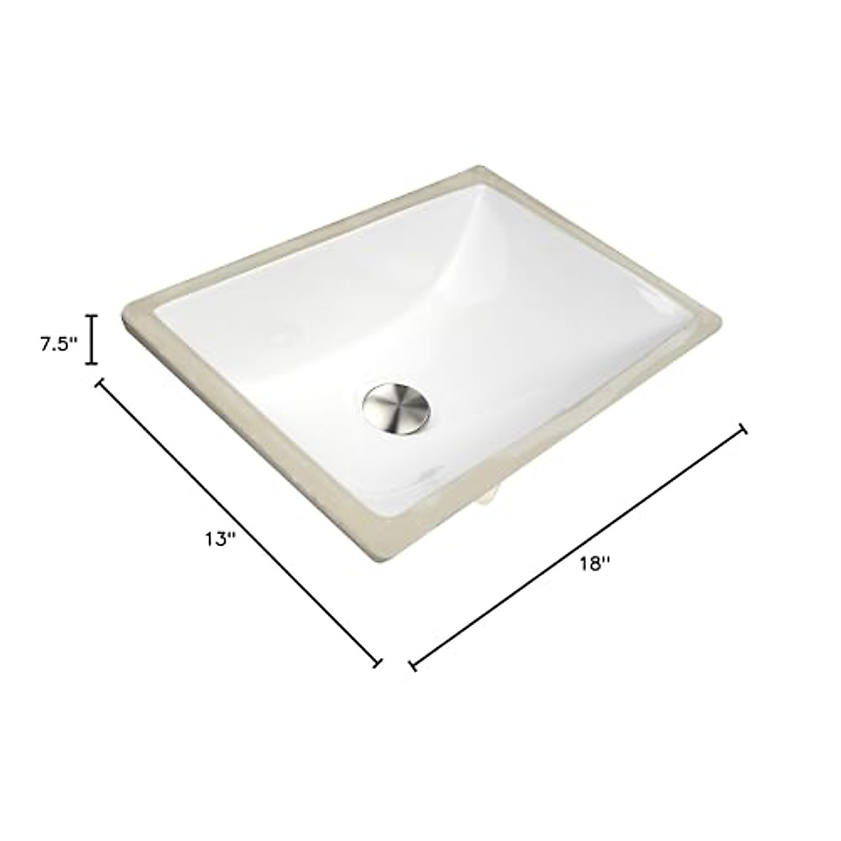 Nantucket Sinks UM-16x11-W, White