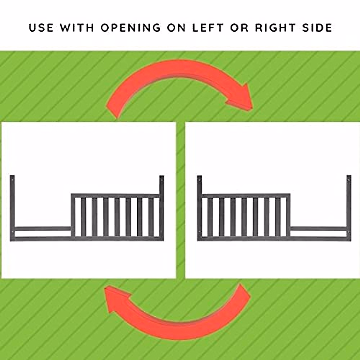 Toddler Bed Safety Guard Rail for Kingsley & Centennial Cribs | Multiple Finishes Available (Antique White)