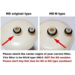 Ionhitech Replacement Filter Compatible with Water Ionizers Using HG-N Filter (Not Compatible with Original HG Models and K8 Machines)