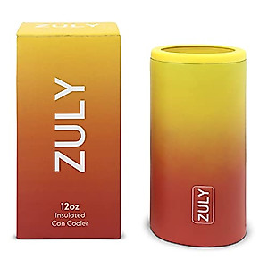Zuly - Insulated Can Cooler for Slim Beer & Hard Seltzer | Stainless Steel 12oz | Double Wall Vacuum Insulated Drink Holder Pink for Slim Truly White Claw Henrys Bon Viv Corona Red Bull
