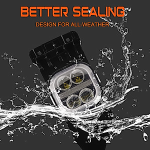 LED Fog Light with Daytime Running Lights - Fog Light Assembly for Ford F250 F350 F450 F550 Super Duty 2005 2006 2007 Driving Fog Lamps Plug & Play 2pcs