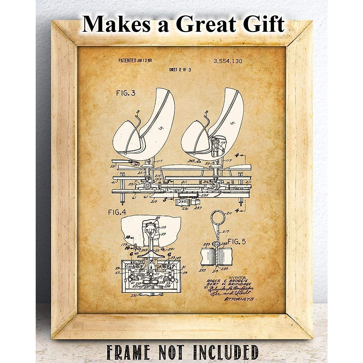 Disney Haunted Mansion Doombuggy Omnimover Patent - Great Home and Kids Room Decor, Amusement Ride Bedroom Display, Classic Gift for Children and Disney Fans,11x14 Unframed Patent Print Poster