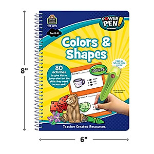 Teacher Created Resources Power Pen Learning Book, Colors & Shapes (6895)