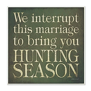 Stupell Industries Marriage Funny Word Country Home Green Design Wall Plaque, 12 x 12, Multi-Color