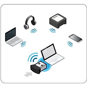 IOGEAR Bluetooth 4.0 Dual-Mode USB Mini Adapter - Up to 49ft -Dual-Mode for Higher Data Rates - Intelligently Switch Modes -LED Indicator - GBU522