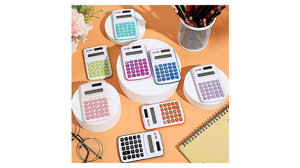 Treela 30 Pcs Mini Pocket Calculators for Students