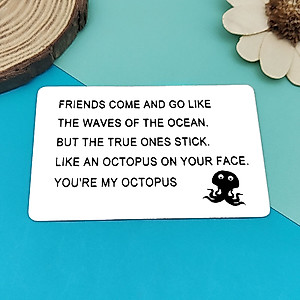 Dabihu Friendship Metal Wallet Card, Stainless Steel, 2.16 in x 3.39 in, Silver, Mother's Day