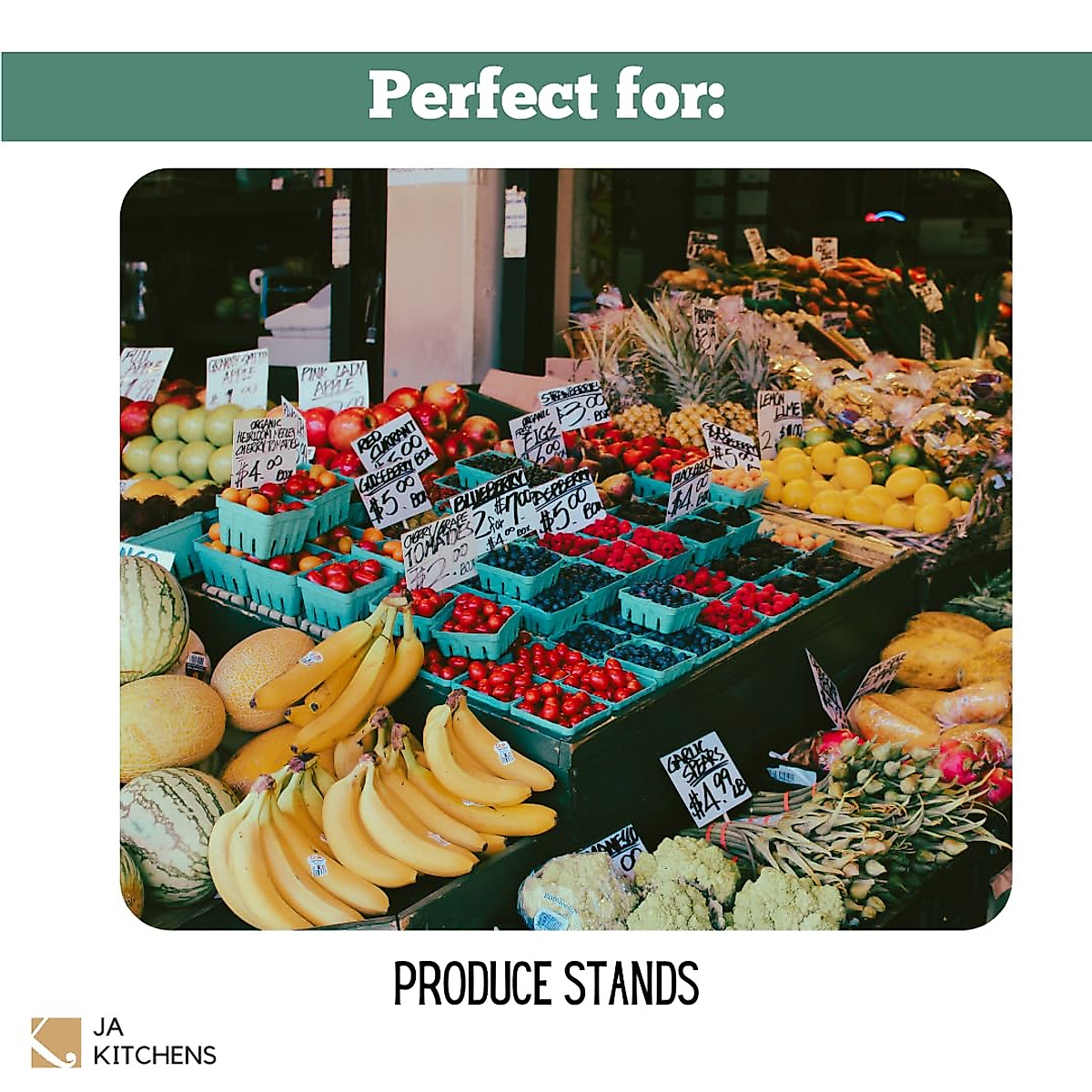 Kitchens Green Molded Pulp Fiber Berry / Produce Vented 1 Pint Basket 40 Pieces