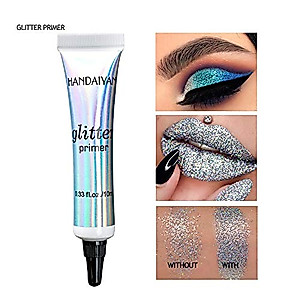 MAEPEOR Cosmetic Glitter Glue Long Lasting Makeup Glitter Primer Gel Waterproof & Smudgeproof Primer Base Glue for Body Eyes Face Lip with Glitter, Body Jewels, Rhinestones (2 PCS, 10 ml)