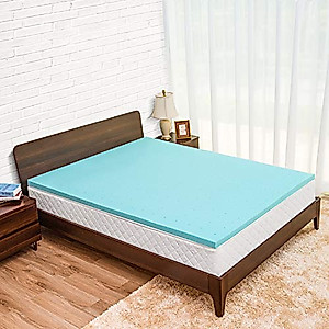 Memory Foam 2 Inch Foam Mattress Topper Full Size, Pad Gel Infused Bed Topper Double