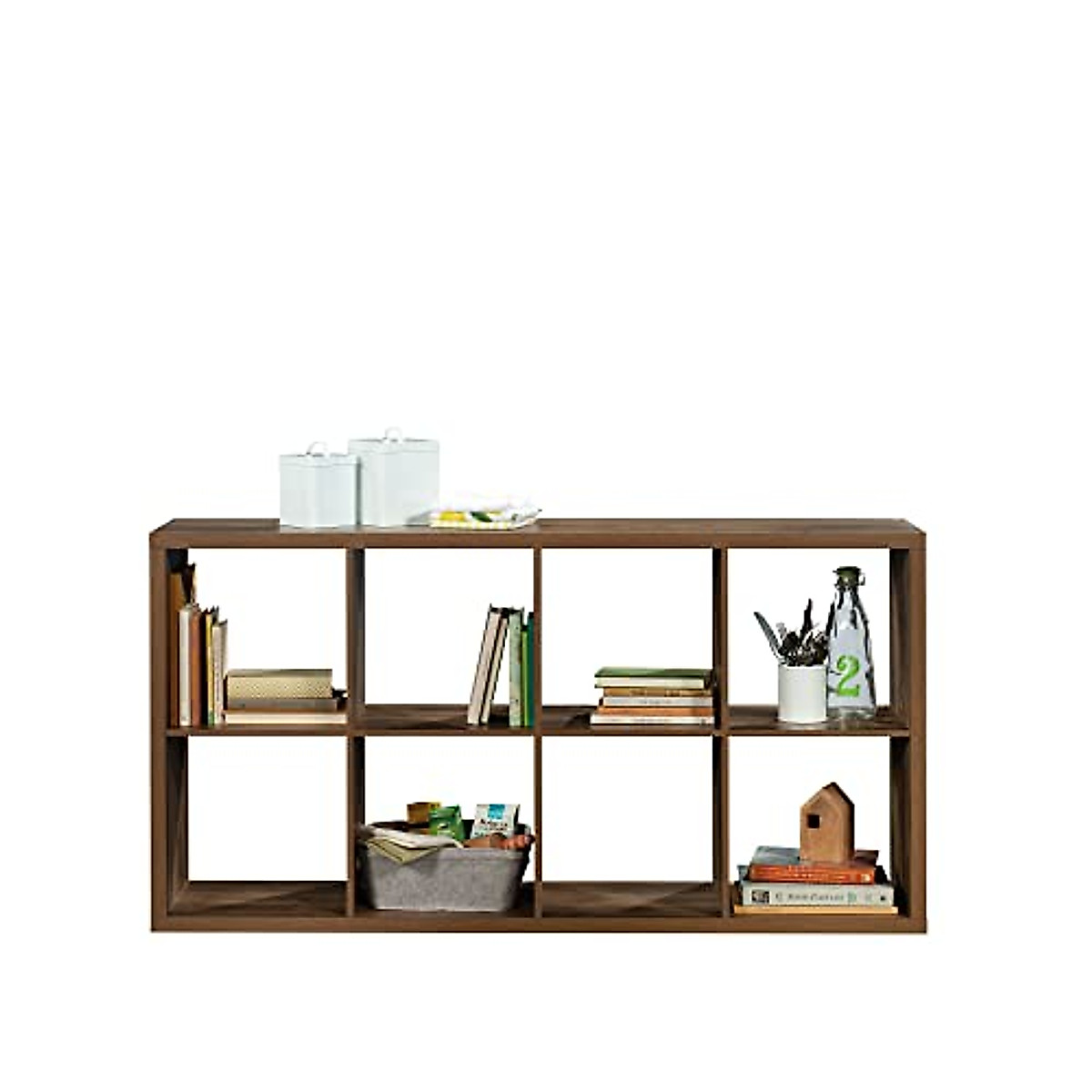 Sauder Miscellaneous Storage 8-Cube Organizer, L: 29.84" x W: 13.03" x H: 57.87", Rural Pine