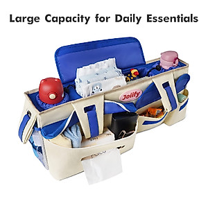 Joiify Large Double Stroller Organizer for BOB Duallie & Baby Jogger City Mini GT, Insulated Cup Holders & 6 Pockets, Parent Console Caddy Bag