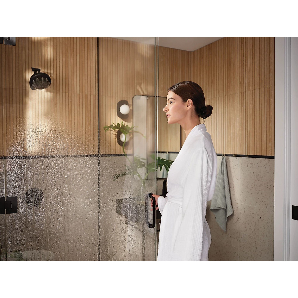 Moen S116BL Acc-Premium 16 in. Pivoting Adjustable Shower Arm, Matte Black