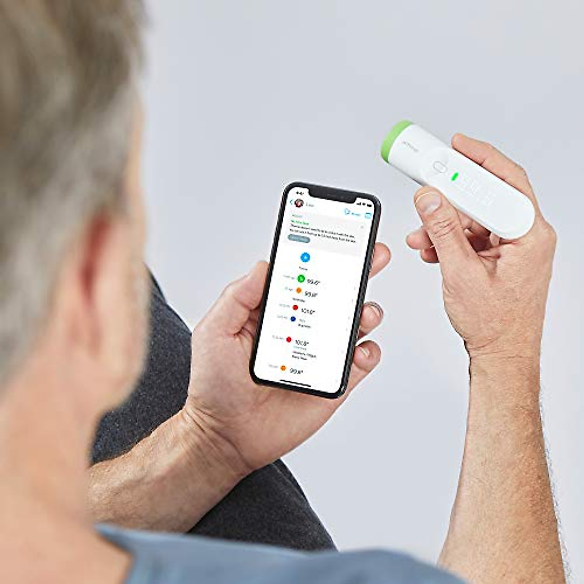 Withings Thermo – Contactless Smart,Digital Thermometer Forehead, No touch, Baby thermometer, Infant thermometer, Toddler & Adults, FSA-Eligible