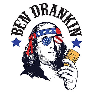 FashionTats July 4th Funny American Patriotic Temporary Tattoos | Pack of 6 | MADE IN THE USA | Skin Safe | Removable