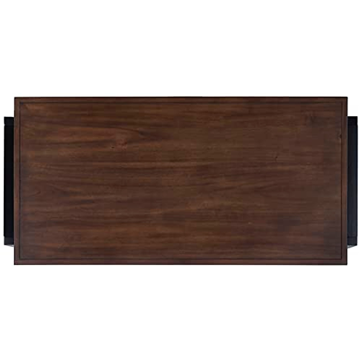 Safavieh Home Collection Dennings Modern Farmhouse Walnut/Black Desk, Medium