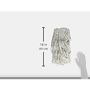UNISAN Cut-End Wet Mop Head, Cotton, 24 Size, White (2024C)