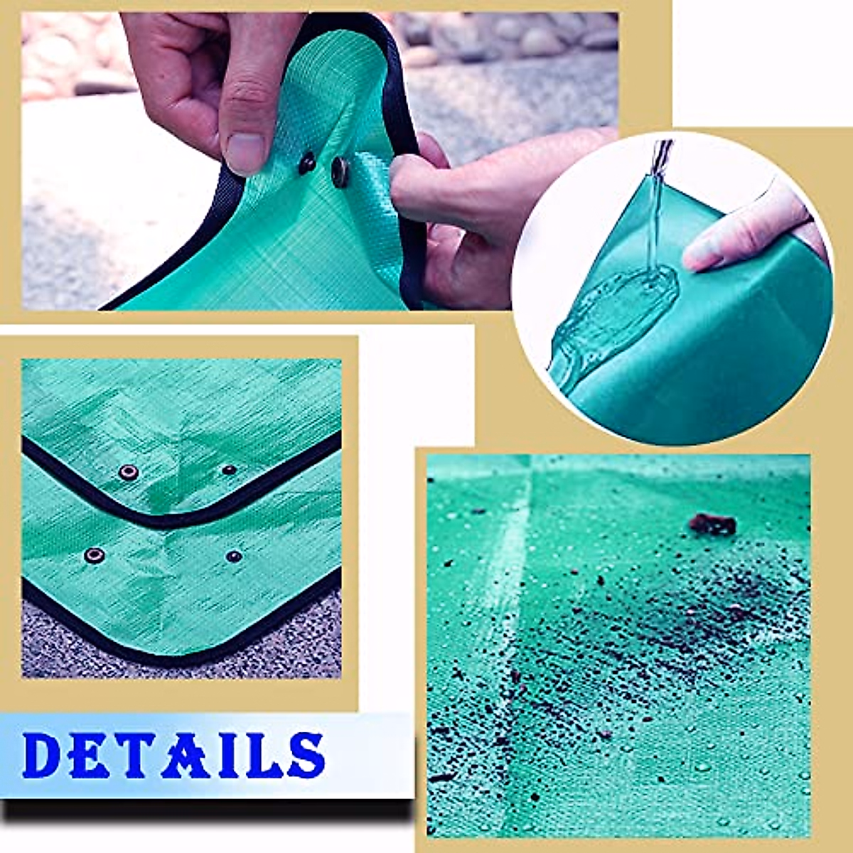 2 PCS Plant Repotting Mat for Indoor Plants, 43" X 29" Thickened Foldable Waterproof Plant Potting Tray and Mess Control, Portable Potting Mat Gardening Tray for House Plants Succulents, Extra Large