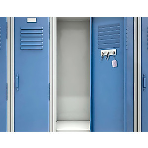 Modern Essentials Magnetic Hanging Hook Rack: Storage Shelf Kitchen Organizer with Strong Magnet Perfect for Hanging Keys, Towels, Kitchen Gear and More on Magnetic Areas like Fridges, Lockers (White)