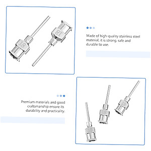 12pcs Stainless Steel Dispensing Needles with Precision Tips Unbending Luer Lock for Accurate Liquid Dispensing