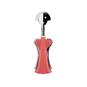 Alessi Anna G. AM01 P - Design Corkscrew, in Thermoplastic Resin and Chrome-Plated Zamak, Pink