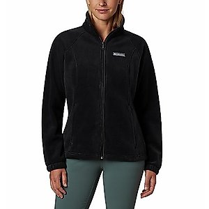 Columbia Women's Benton Springs Full Zip, Black, Petite Small