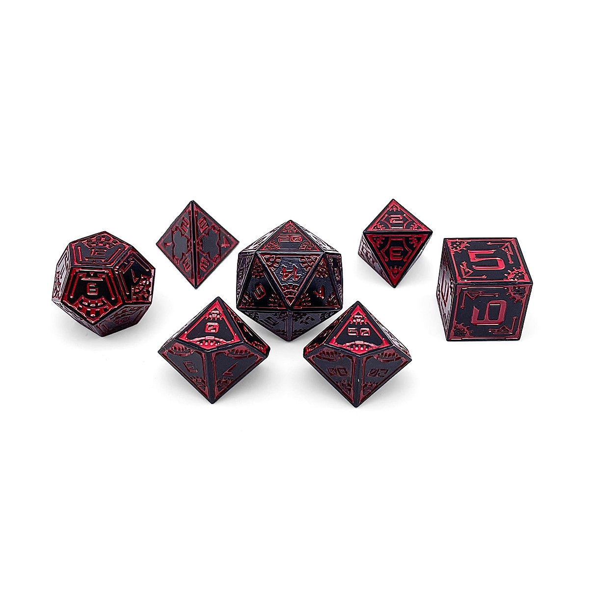 Norse Foundry Metal Space Dice - Red Giant